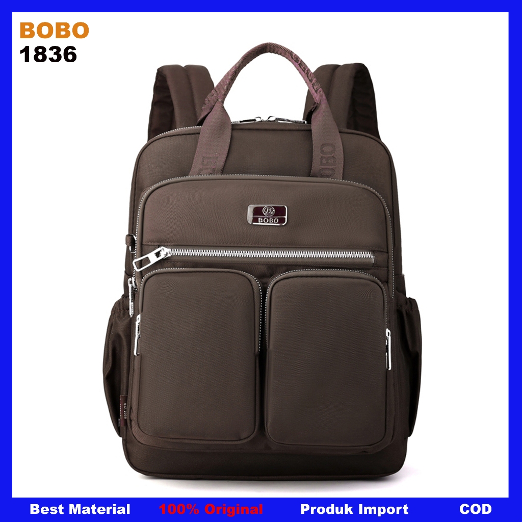 Jual BOBO 1836 Ransel laptop 15 inci tas wanita Waterproof tas nilon ...