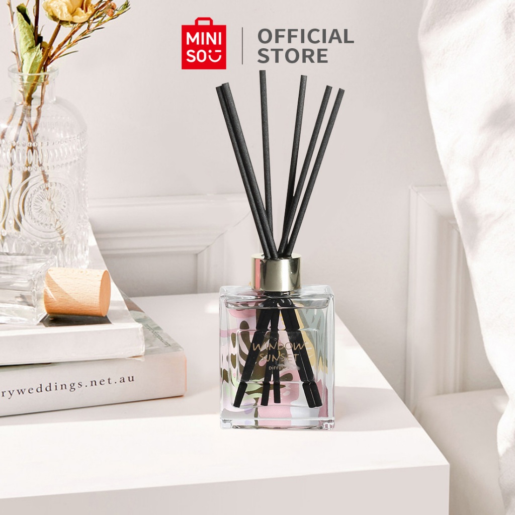 Jual MINISO Pengharum Ruangan Reed Diffuser Rumah Parfum 80ml Difuser ...