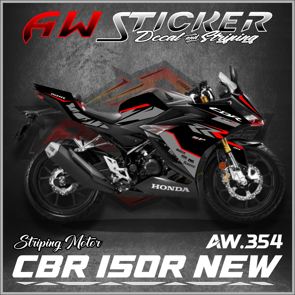 Jual Striping CBR 150 R New Graphic / Stiker Motor Honda CBR K45R New 150 2021 Desain variasi ...