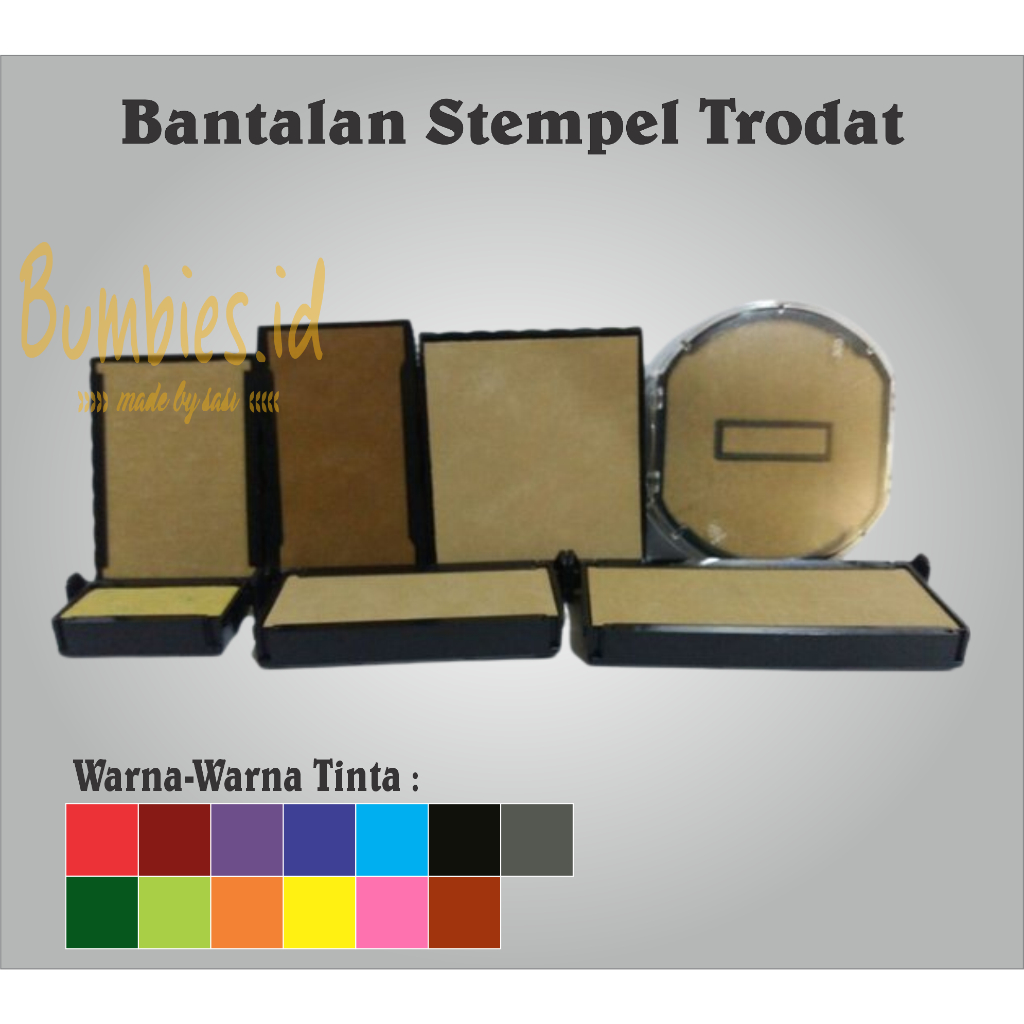 Jual Bantalan Stempel Trodat All Type Stamp Pad Self ink Stempel Trodat ...