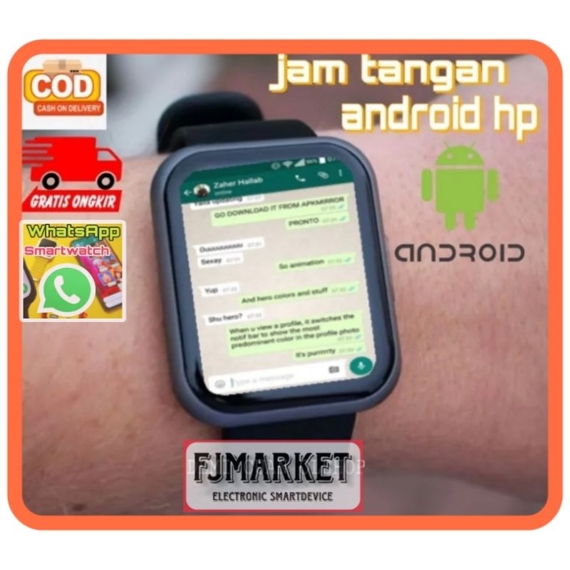 Jual SMARTWATCH JAM HP ANDROID 4G BISA WHATSAPP TLFN SMS NO SIMCARD MEMORY jam tangan pintar ...