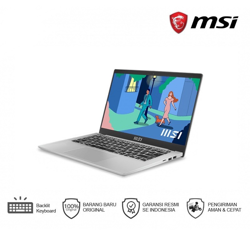 Jual LAPTOP MSI MODERN 14 14J312 - 007--i3-1115G4/8GB/SSD 512GB/IPS/WIN 11 | Shopee Indonesia