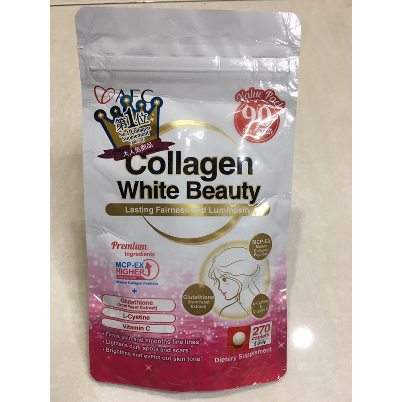 Jual AFC Collagen White Beauty isi 270 Caplets | Shopee Indonesia