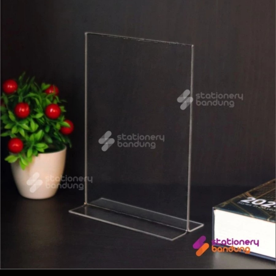 Jual Standing Menu Mika Akrilik Acrylic Bening Awet Kuat Tebal Ukuran ...