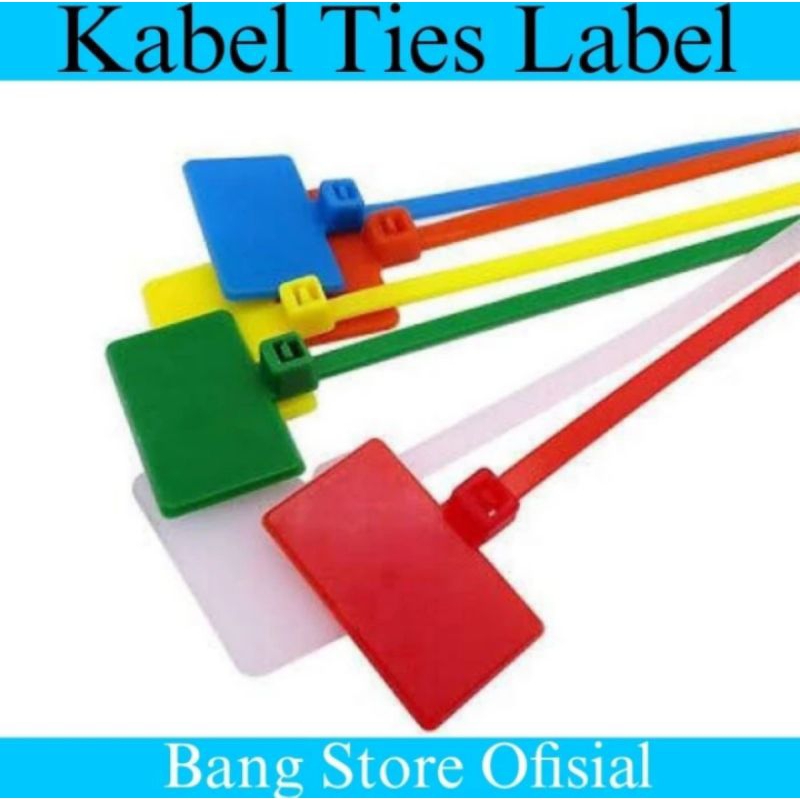 Jual Kabel Ties Label 10 cm Nylon Cable Tie Ripet Rivet Marker 2 ...