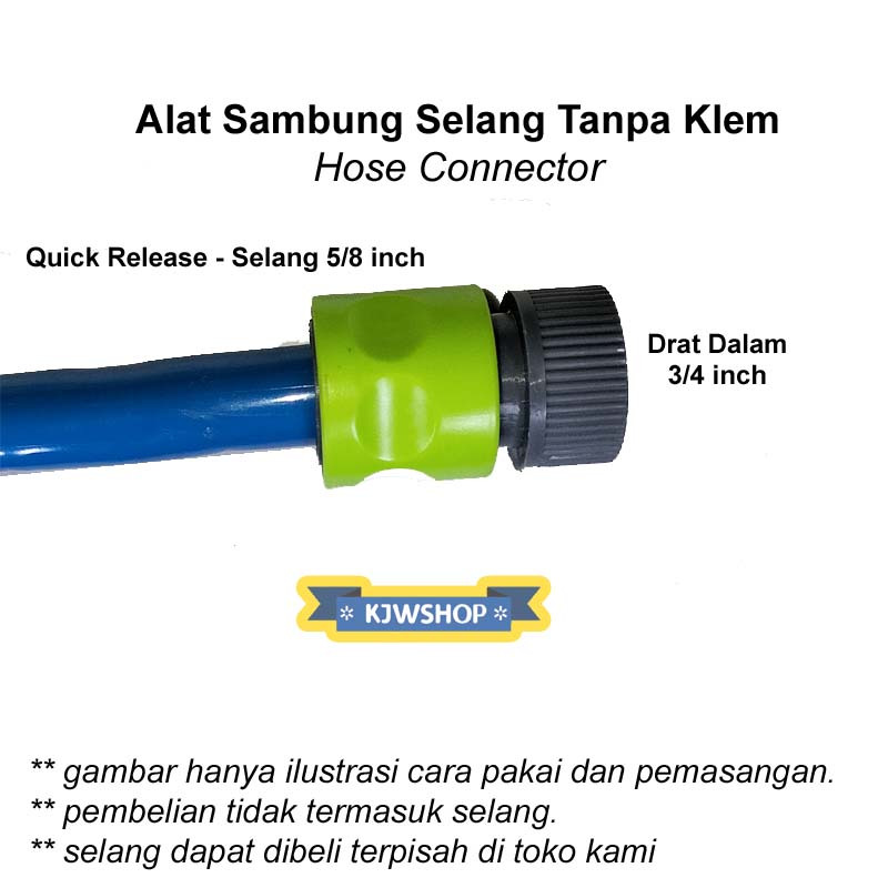 Jual Connector Sambungan Selang Female Thread Konektor Drat Dalam 3/4 ...