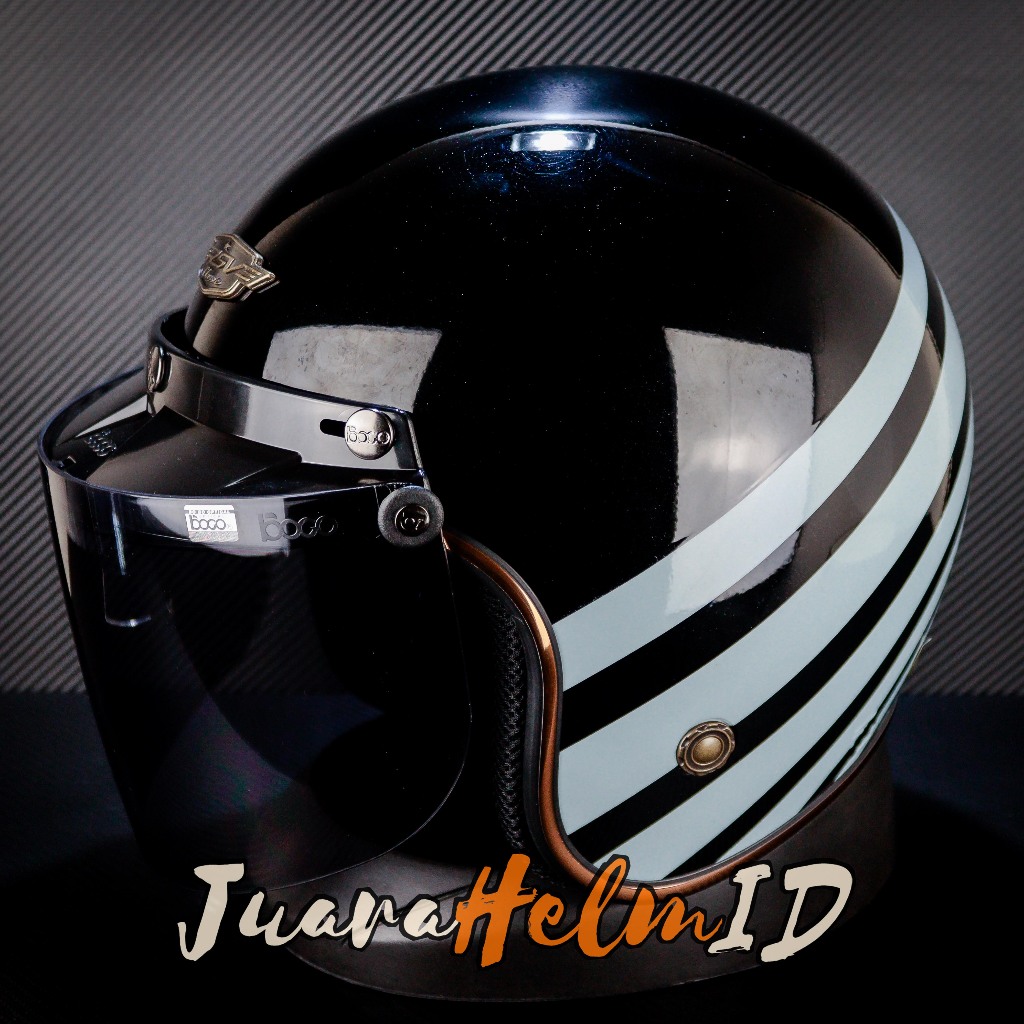 Jual HELM RSV CLASSIC FLOW GLOSSY / RSV RETRO/ HALFACE | Shopee Indonesia