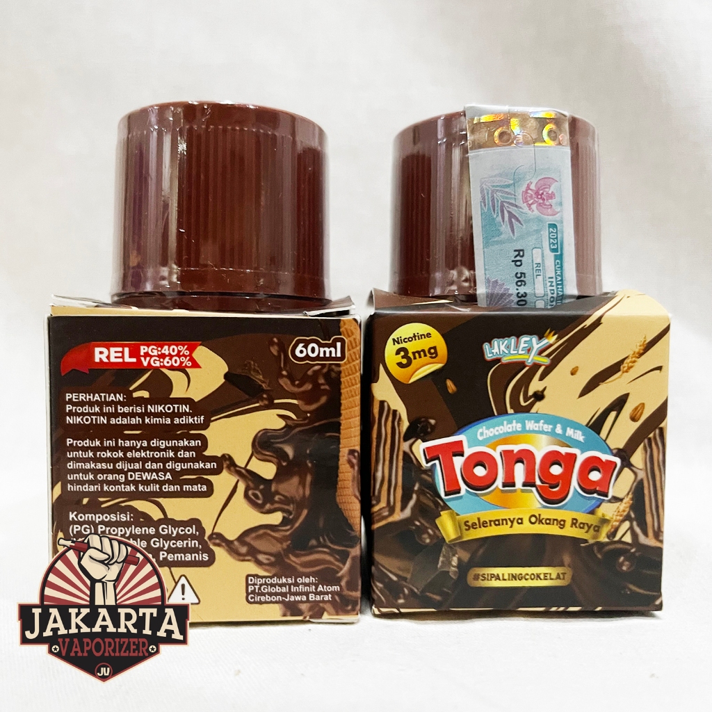 Jual LAKLEY TONGA V3 CHOCOLATE WAFER AND MILK 60ML 3MG 6MG BY RIZKY ...