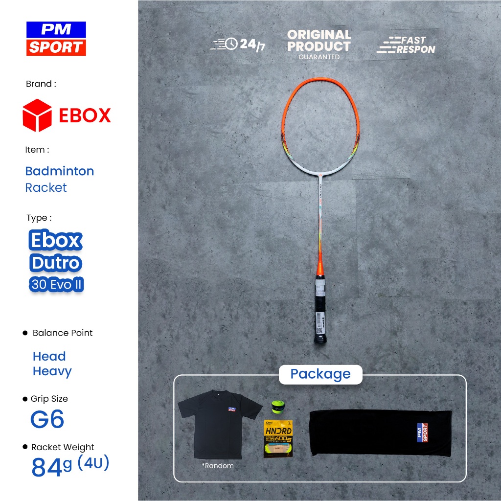 Jual RAKET BADMINTON / BULUTANGKIS EBOX DUTRO 30 EVO II | Shopee Indonesia