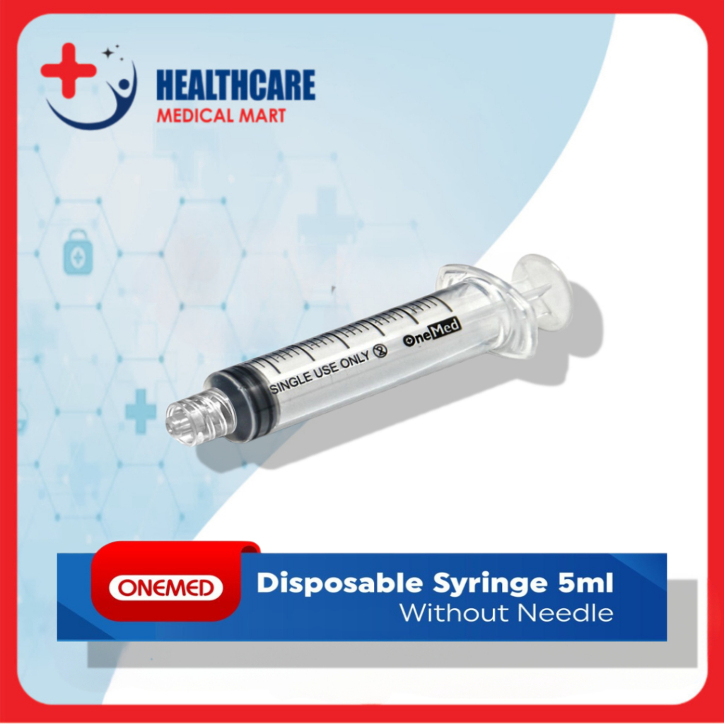 Jual Syringe 5 cc Without Needle Onemed Tanpa Jarum perPcs | Shopee ...