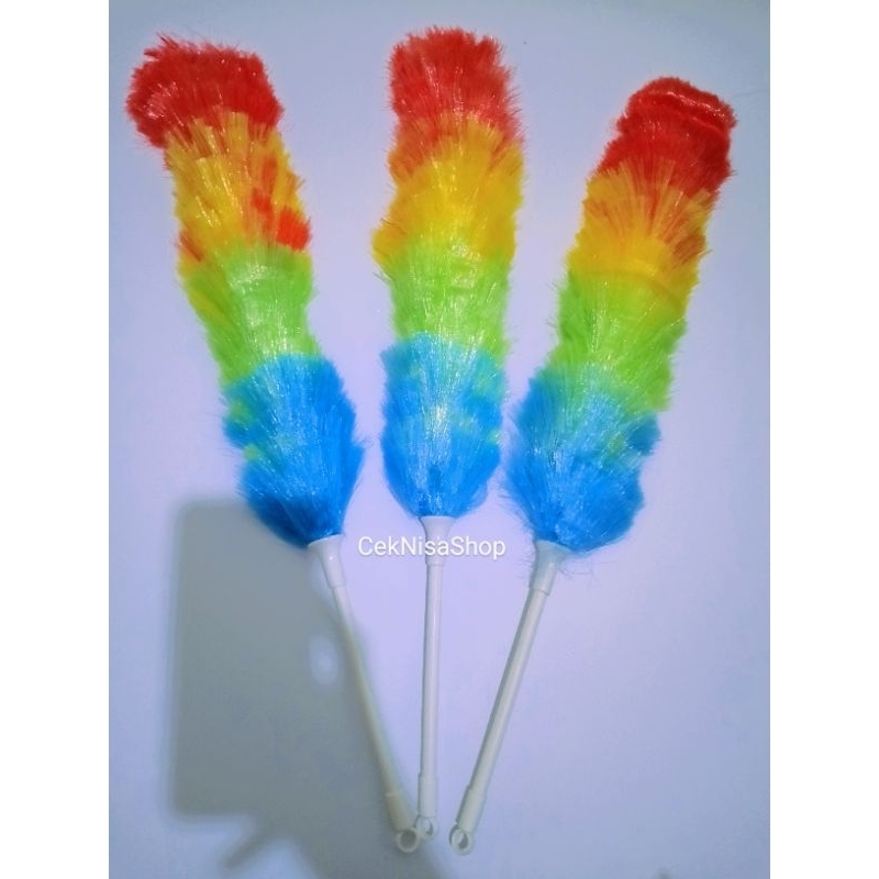 Jual Kemoceng plastik warna warni / kemoceng bulu ayam plastik ...