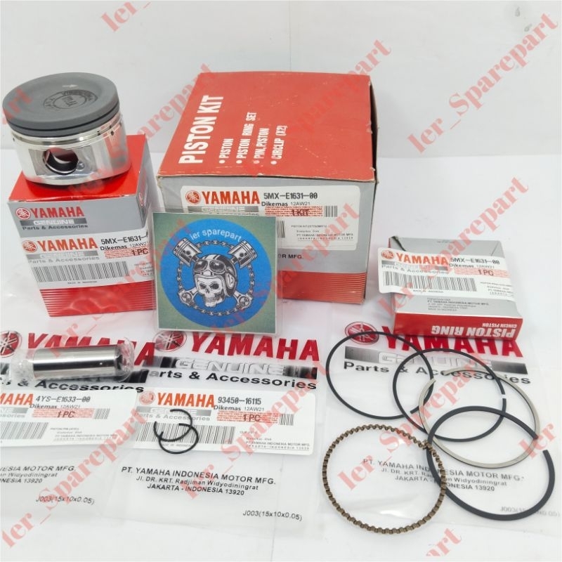 Jual PISTON KIT OS: STD, 0,25 0,50 0,75 1,00 YAMAHA MIO SPORTY, MIO SOUL LAMA, NOUVO (5MX ...