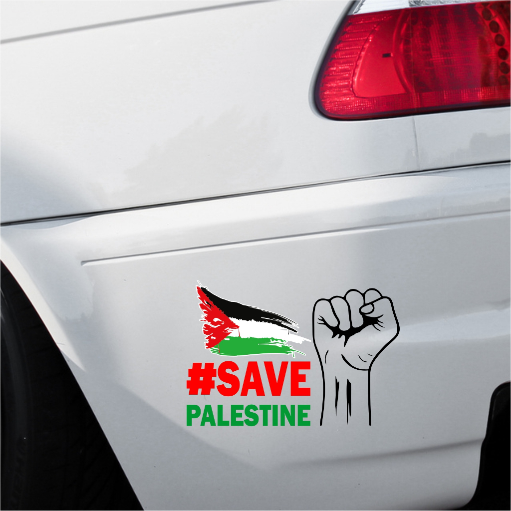 Jual sticker free palestine cutting sticker bumper mobil save palestine ...