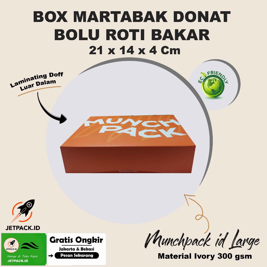 Jual CUSTOM BOX 21x14x4 DUS MARTABAK DONAT BOLU ROTI BAKAR | Shopee ...