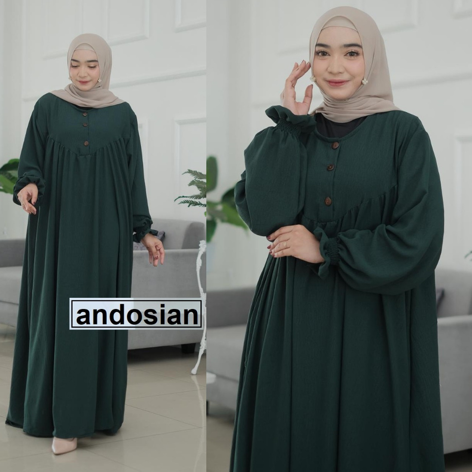 Jual GAMIS CRINKLE JUMBO HIJAU BOTOL LD 140 5L PREMIUM AIRFLOW XXXXL ...