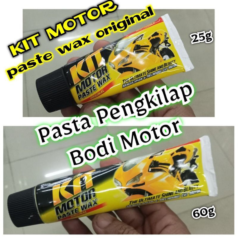 Jual Pengkilap dan pelindung cat motor Kit kuning KIT MOTOR PASTE WAX ...