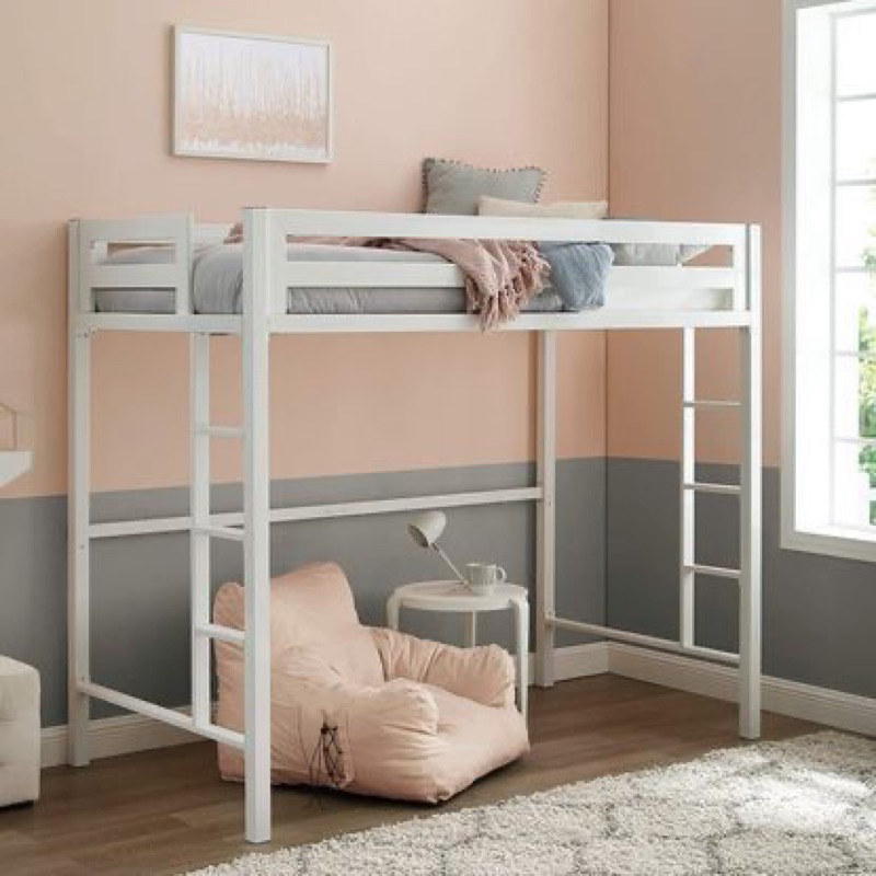 Jual mezzanin bed/ranjang besi/mezzanine bed besi/loft bed | Shopee ...