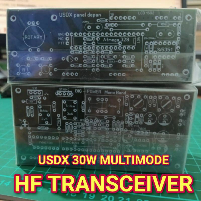Jual 1 Set PCB USDX 30W Multimode HF Transceiver (SSB, AM, etc). Untuk ...