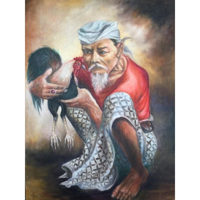 Jual Lukisan Kakek Jago Merah | Shopee Indonesia