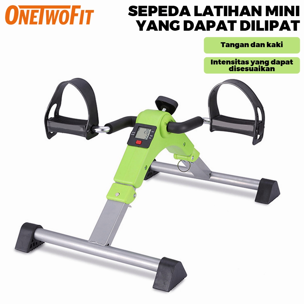 Jual OneTwoFit Mini exercise bike Sepeda Statis Terapi Portable Dilipat ...