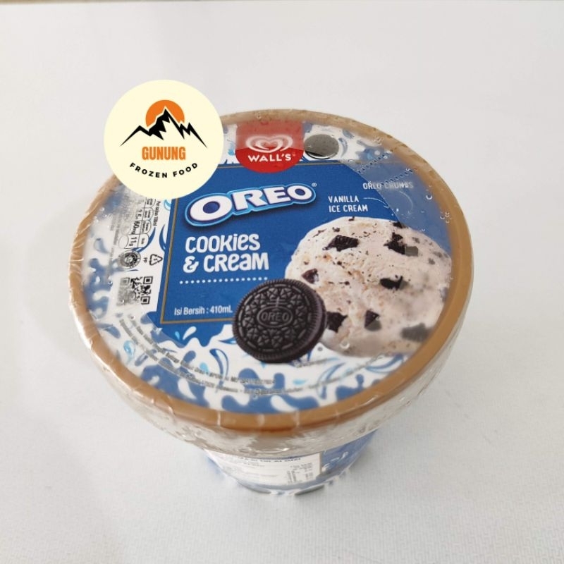 Jual Wall's Selection Cookies and Cream Oreo 410 ml | Shopee Indonesia