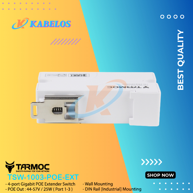 Jual Tarmoc IEEE802.3AF/AT 25W POE EXTENDER Switch 10/100 & Gigabit 1 ...