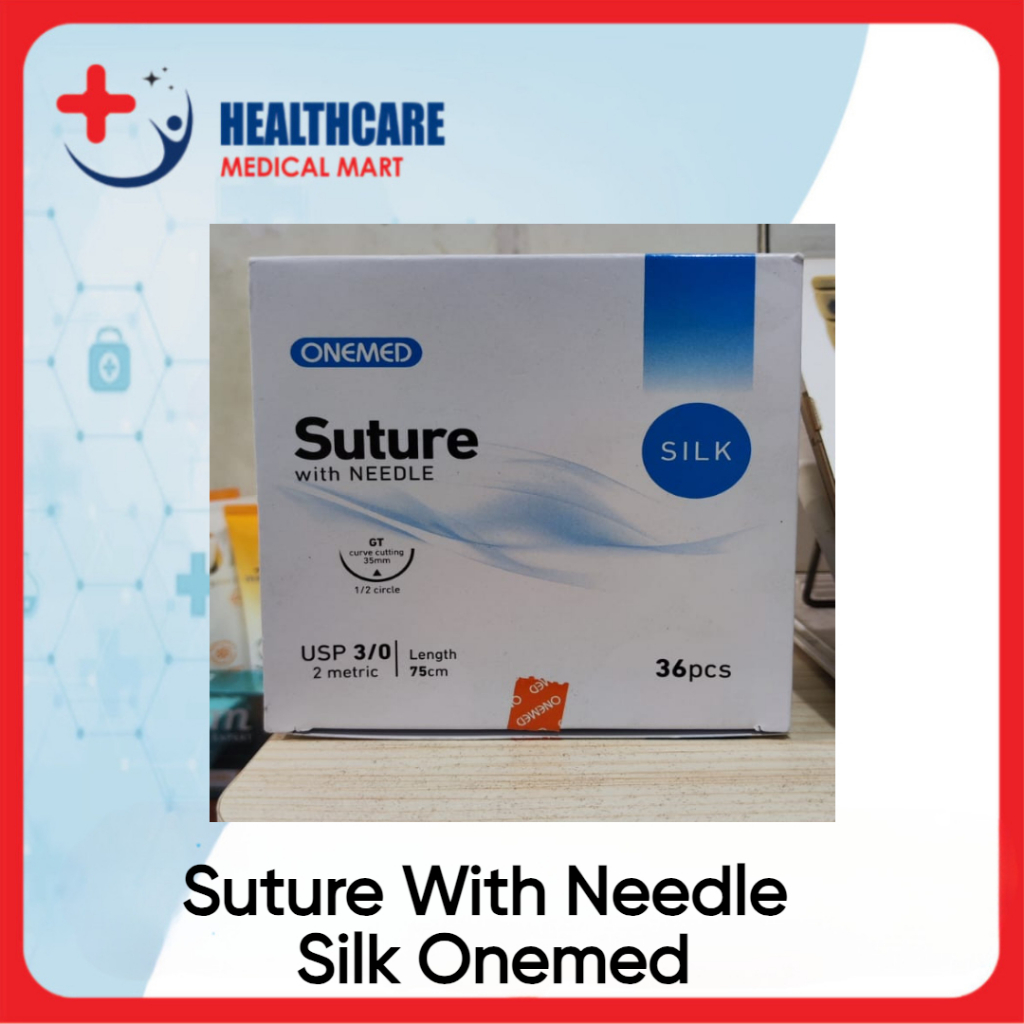 Jual silk 3.0 onemed suture silk onemed silk braided 3/0 Harga per pcs ...