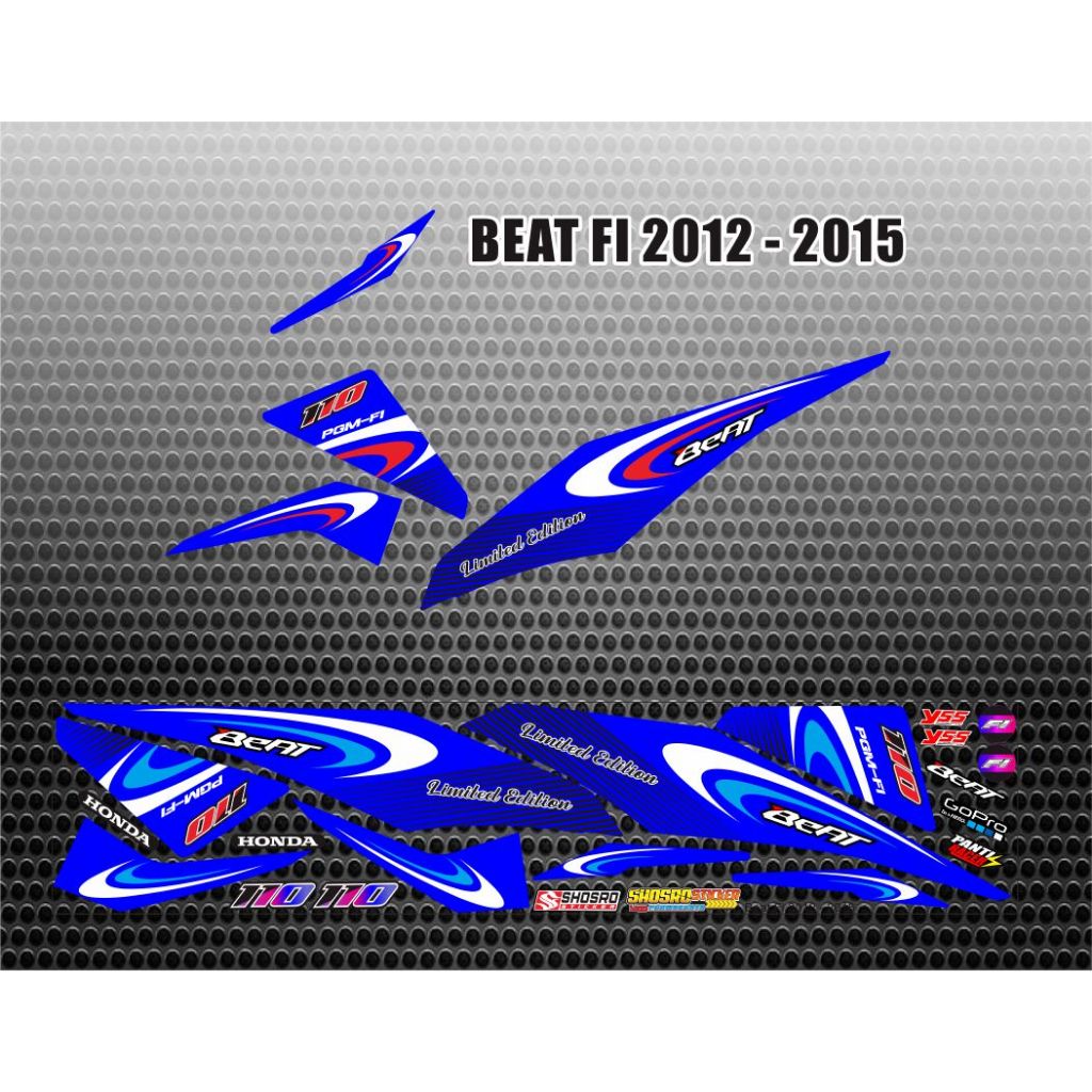 Jual VARIASI BUAT MOTOR BEAT PGM- FI LIS BIRU 2012 2013 2014 2015 LIS ...