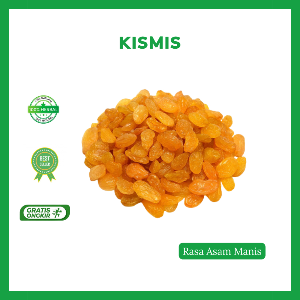 Jual Kismis Golden Raisin Asam Manis - Kismis Premium Arab | Shopee ...