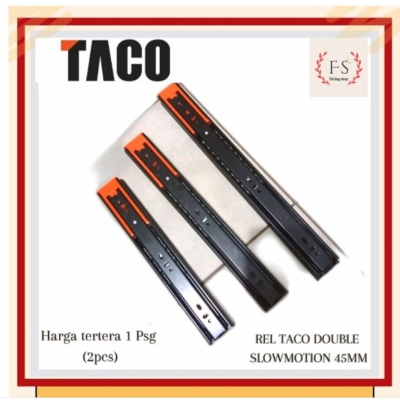 Jual ACO REL LACI SLOW MOTION/DOUBLE TRACK SOFT CLOSE - 30cm | Shopee ...