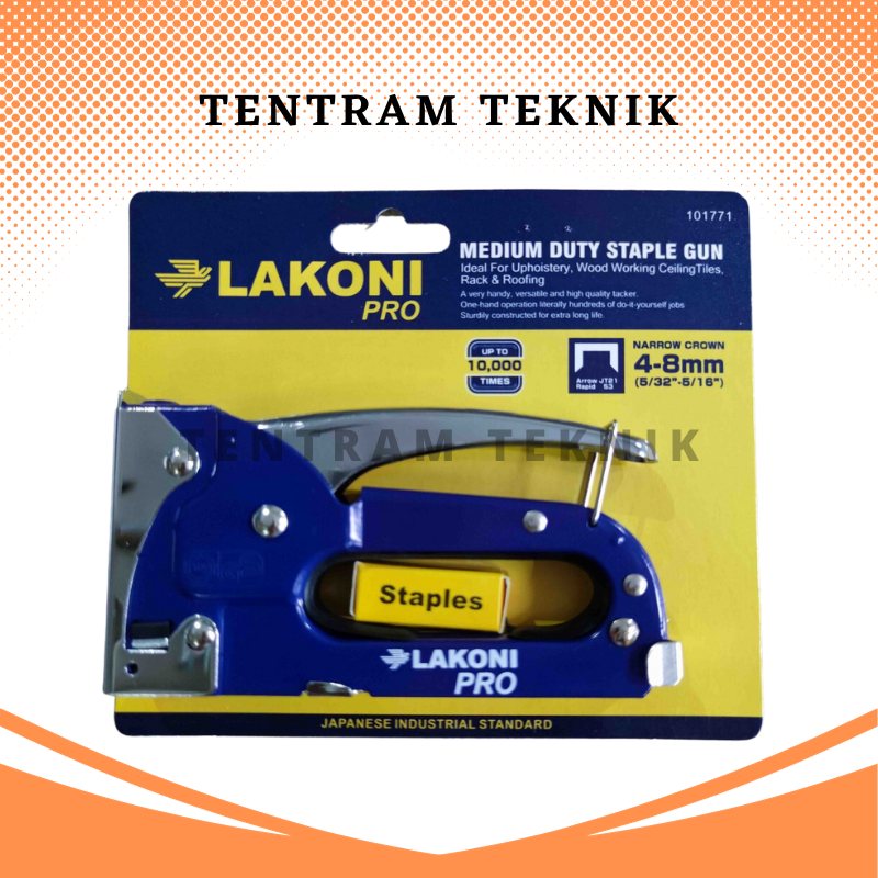 Jual Staples Gun Lakoni Pro 101771 / Staples Gun Tacker Standar Staple ...