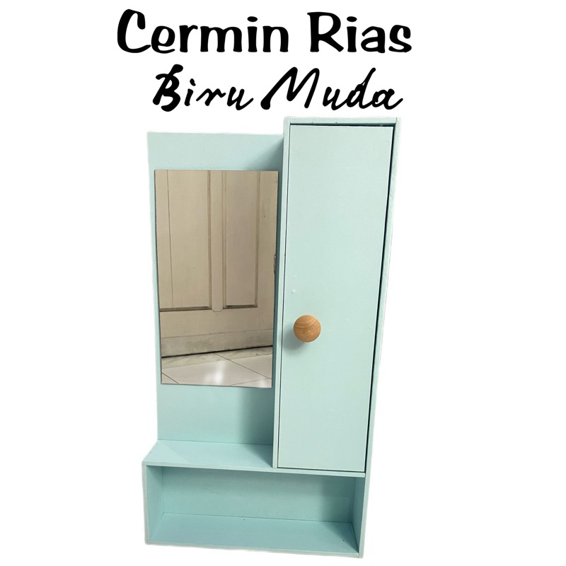Jual Kaca rias laci samping/rak kosmetik/cermin laci samping/cermin ...