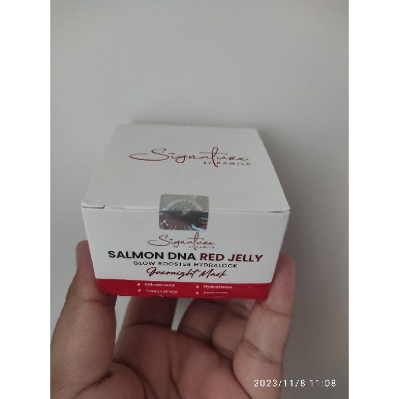 Jual salmon DNA 3% red jelly booster night H&H Signature by kamila | Shopee Indonesia