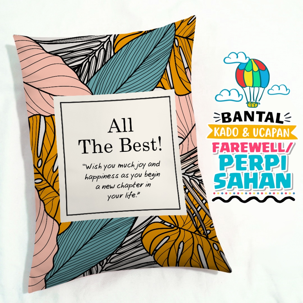 Jual Kado Lucu Hadiah Perpisahan Farewell Tema Tropical - 30x40cm ...
