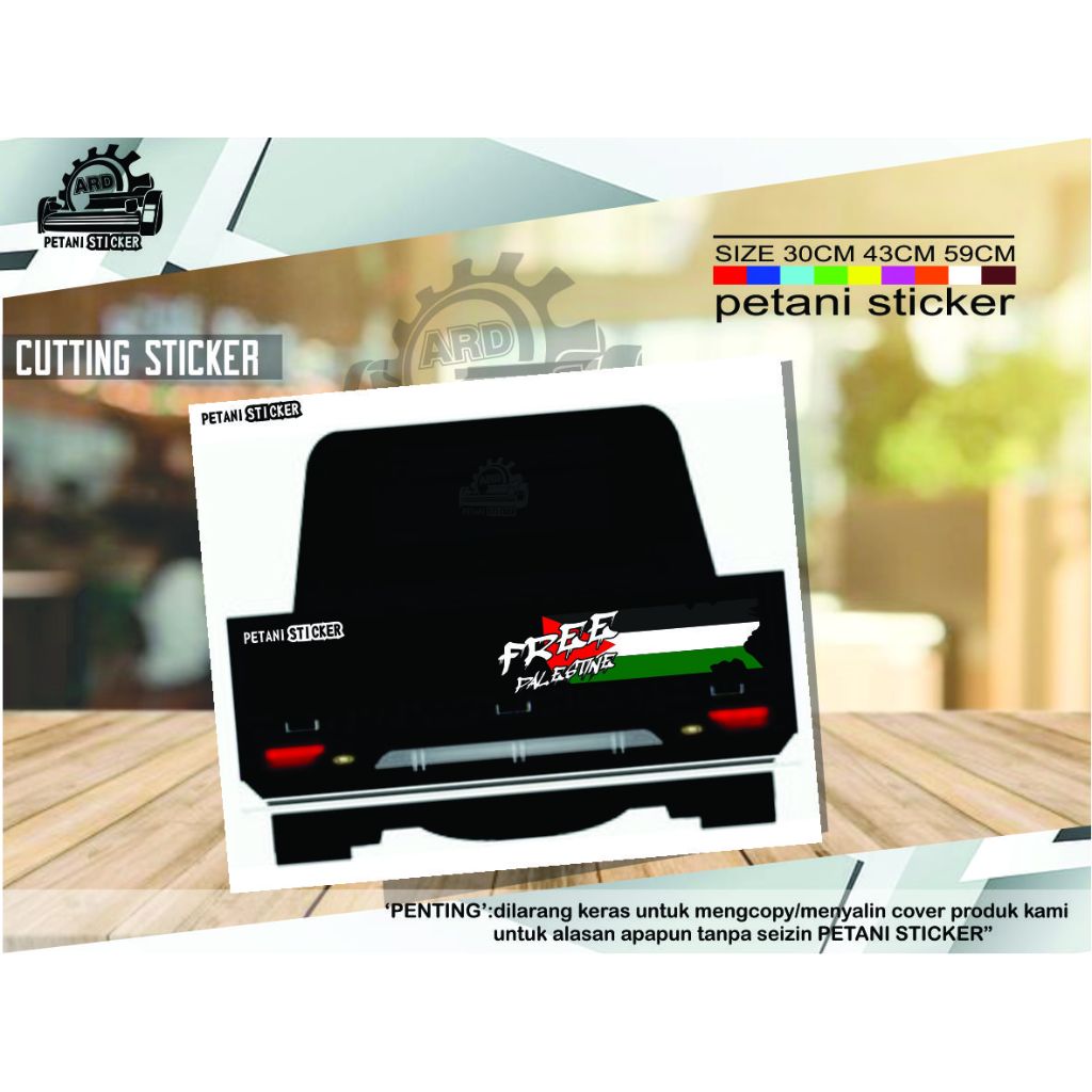 Jual stiker sticker pick up truck mobil universal free palestine ...