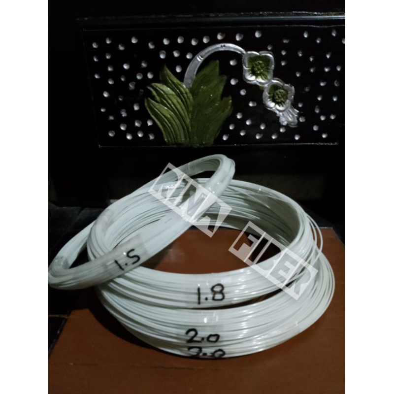 Jual jeruji fiber putih susu 2,0mm panjang 75 meter berat 500 gram ...