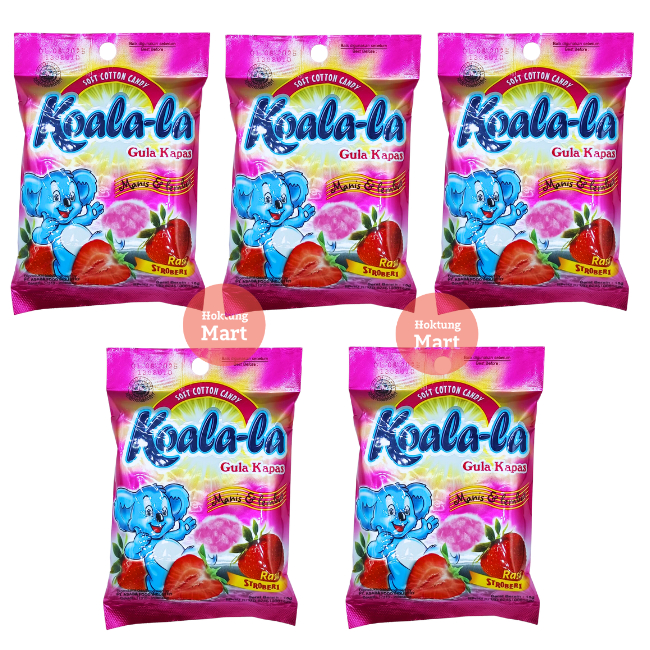 Jual KOALA -LA Cotton Candy Permen Kapas isi 5bungkus Gulali | Shopee ...