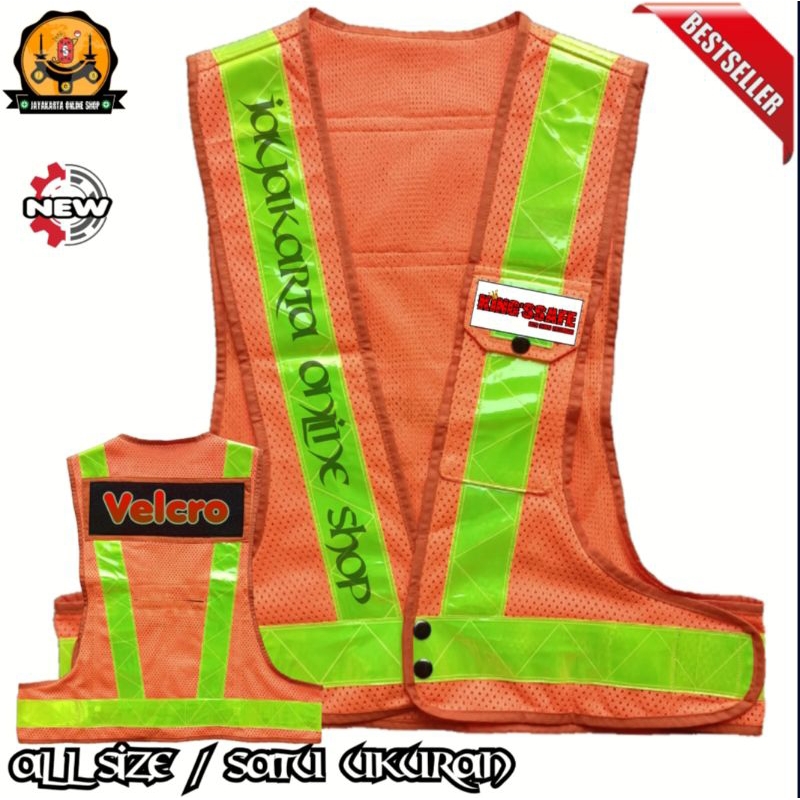 Jual ROMPI SAFETY V TERBARU DOUBLE JARING-ROMPI SAFETY CUSTOM-ROMPI ...