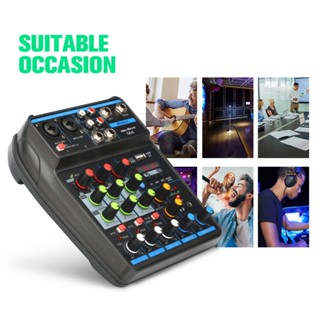 Jual NEW BAXS M4 Audio Mixer mini Professional 4 channel equalizer ...