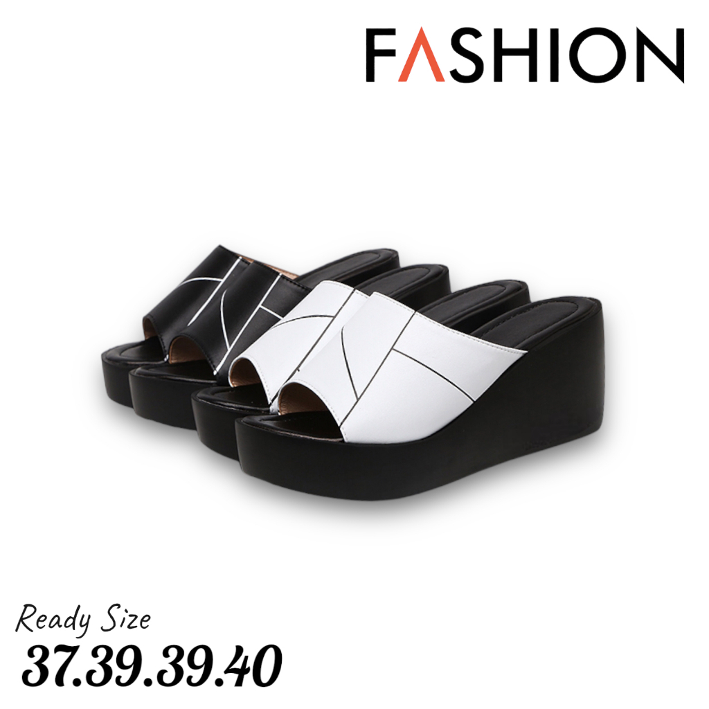 Jual Sandal Wanita Wedges Kekinian // Sendal Cewe Terlaris Model ...