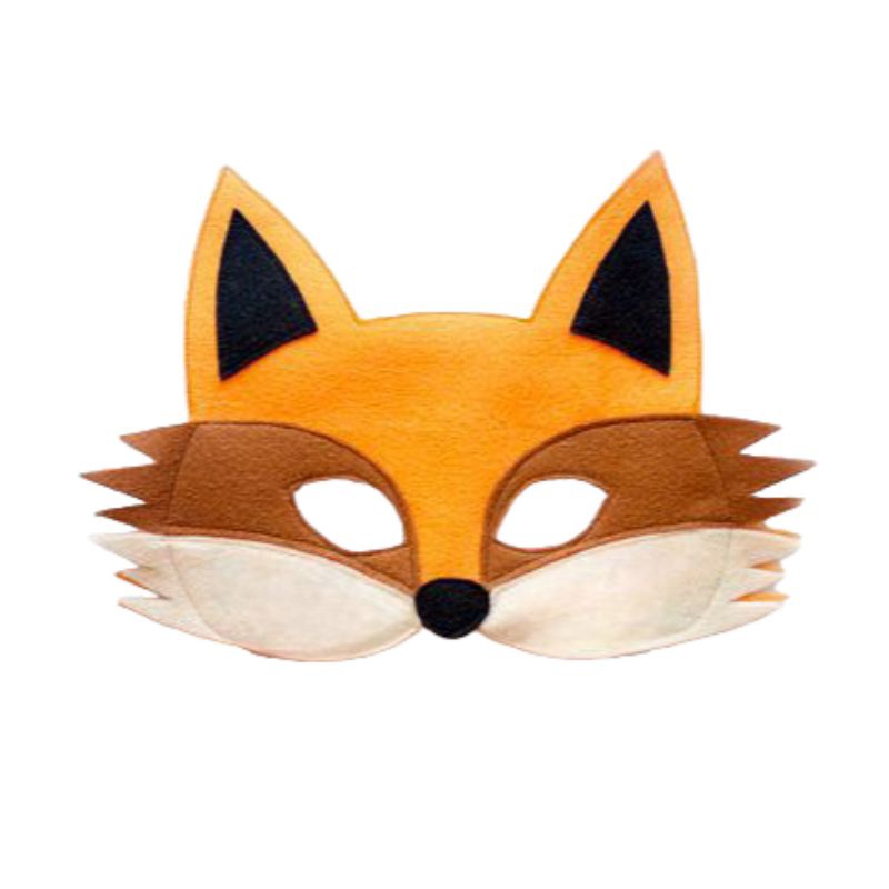 Jual Topeng Hewan Bentuk Serigala Topeng Bahan Kain Bulu Halus ...