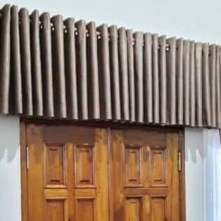 Jual gorden poni atas jendela dan pintu smokring tinggi 50 cm | Shopee ...