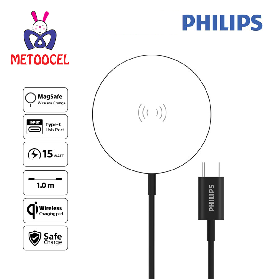 Jual Philips DLP9319MW Magsafe Wireless Charger Pad 15W | Shopee Indonesia