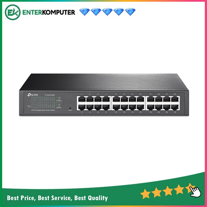 Jual TP-Link TL-SG1024DE - Switch 24 Port Gigabit 10/100/1000 RackMount ...