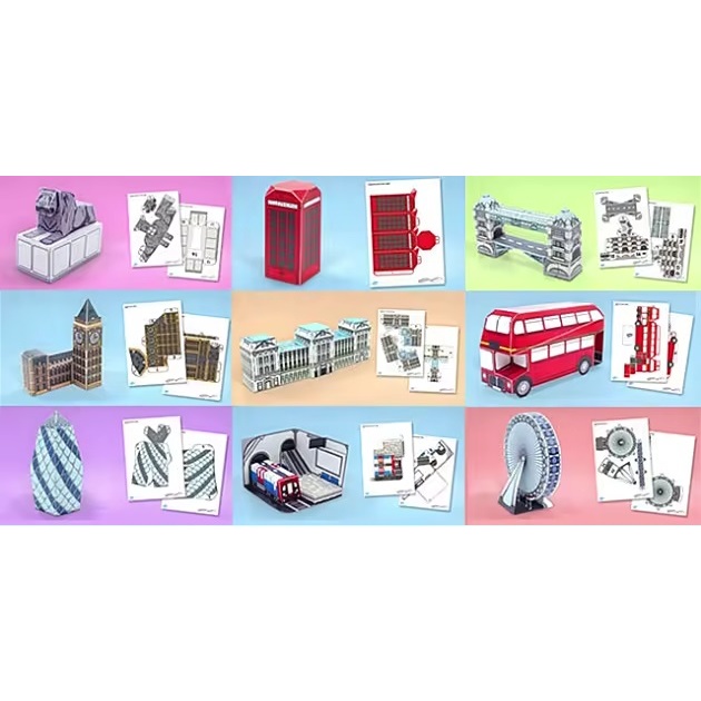 Jual DIY Papercraft Diorama London Landmark Miniatur Kertas | Shopee ...