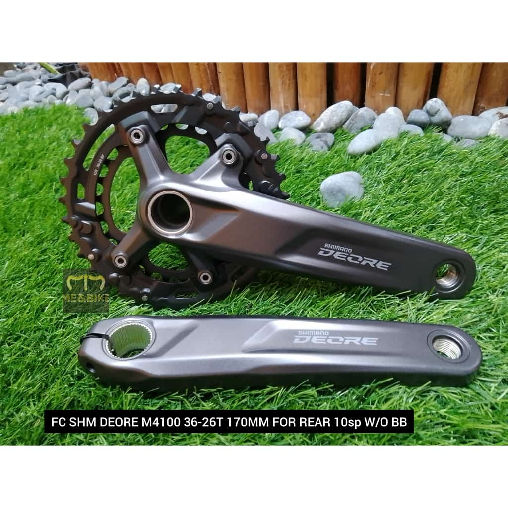 Jual Crank Shimano Deore M4100 2 Speed Double Chainring 36-26T 170mm Hollowtech II Original ...