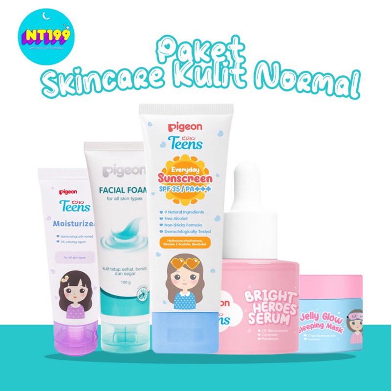 Jual Paket skincare Kulit Normal| pigeon teens| | Shopee Indonesia