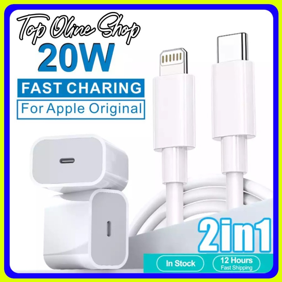 Jual ADAPTER SET POWER ADAPTOR APPLE IPHONE USB C ORIGINAL FAST ...