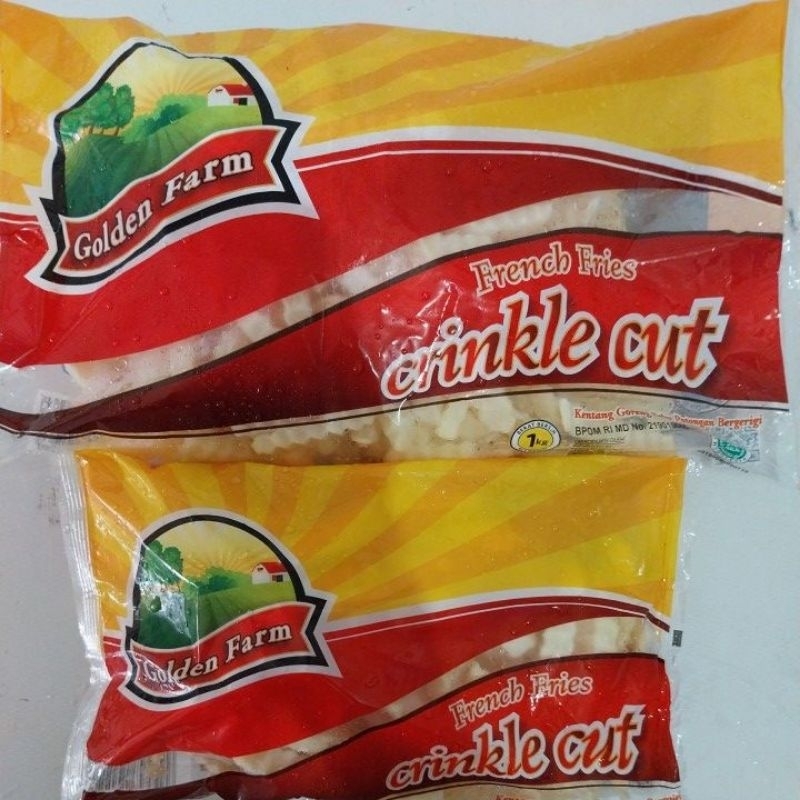 Jual Kentang Golden Farm crinkle | 500g | 1Kg | | Shopee Indonesia