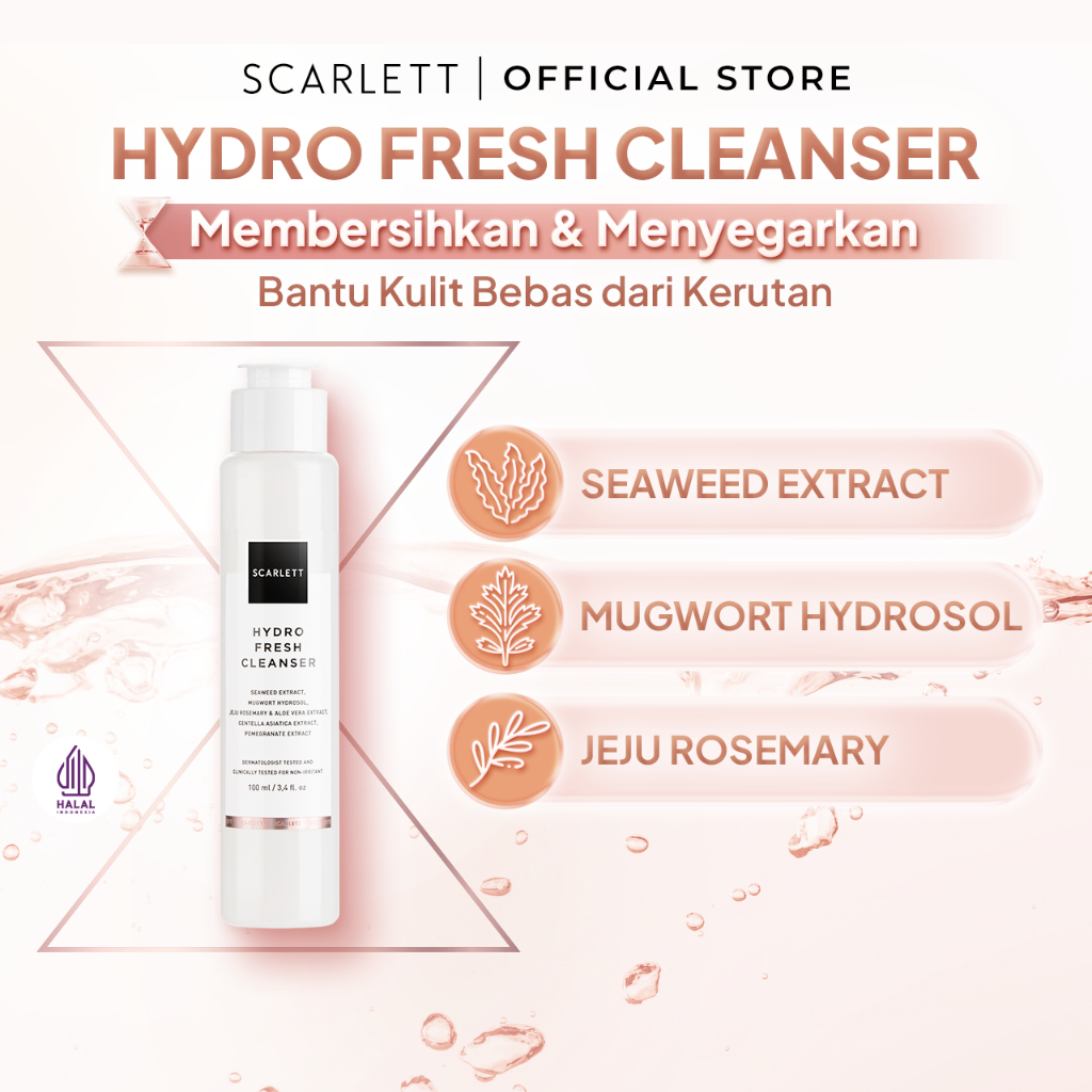 Jual Scarlett Whitening Hydro Fresh Cleanser | Shopee Indonesia